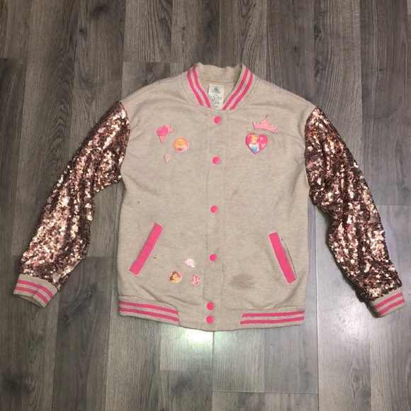 Disney | Jackets & Coats | Little Girls Disney Princess Jacket W ...